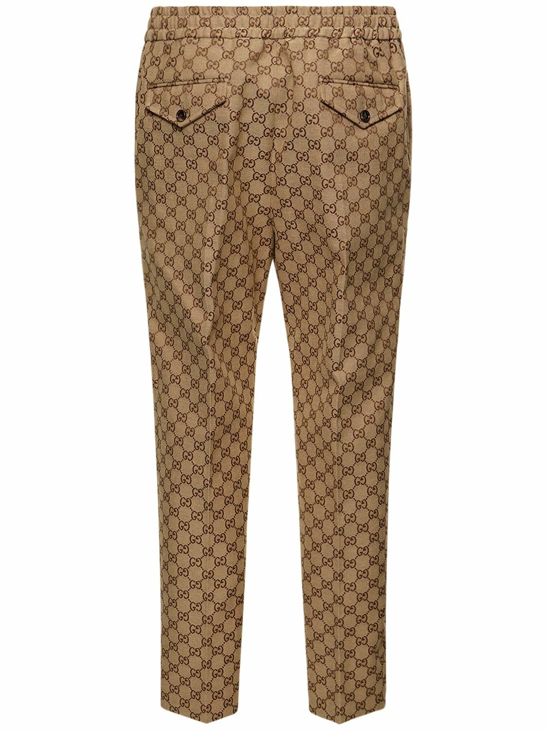 GUCCI - Gg Cotton Blend Jogging Pants Gucci
