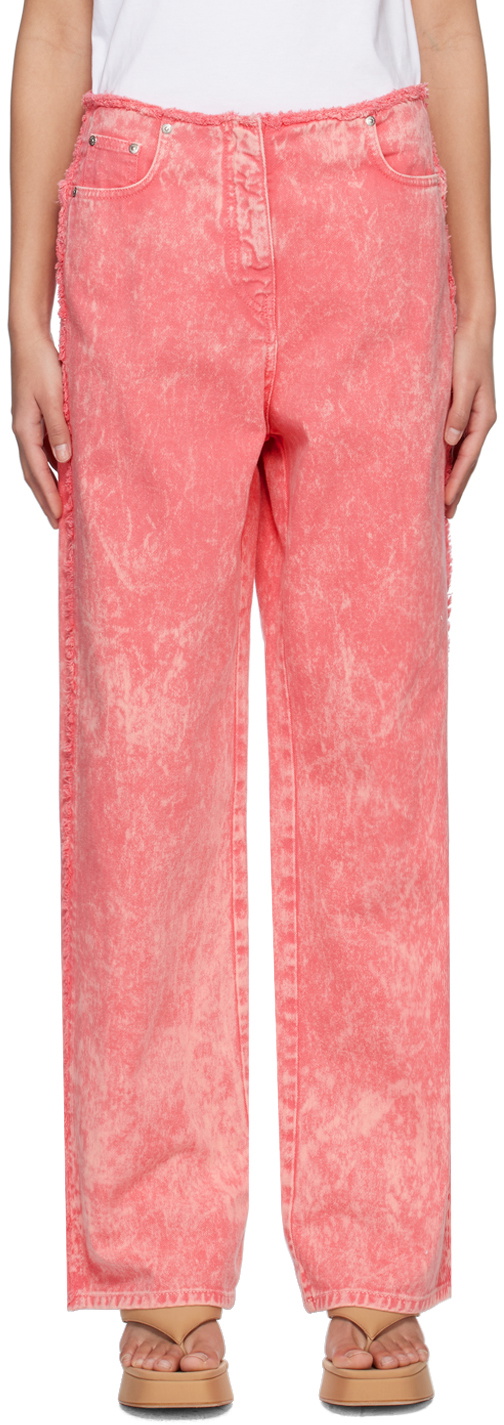 MSGM Pink Faded Jeans MSGM