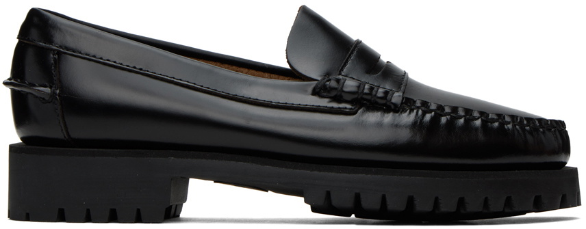 Sebago Black Dan Lug Loafers Sebago