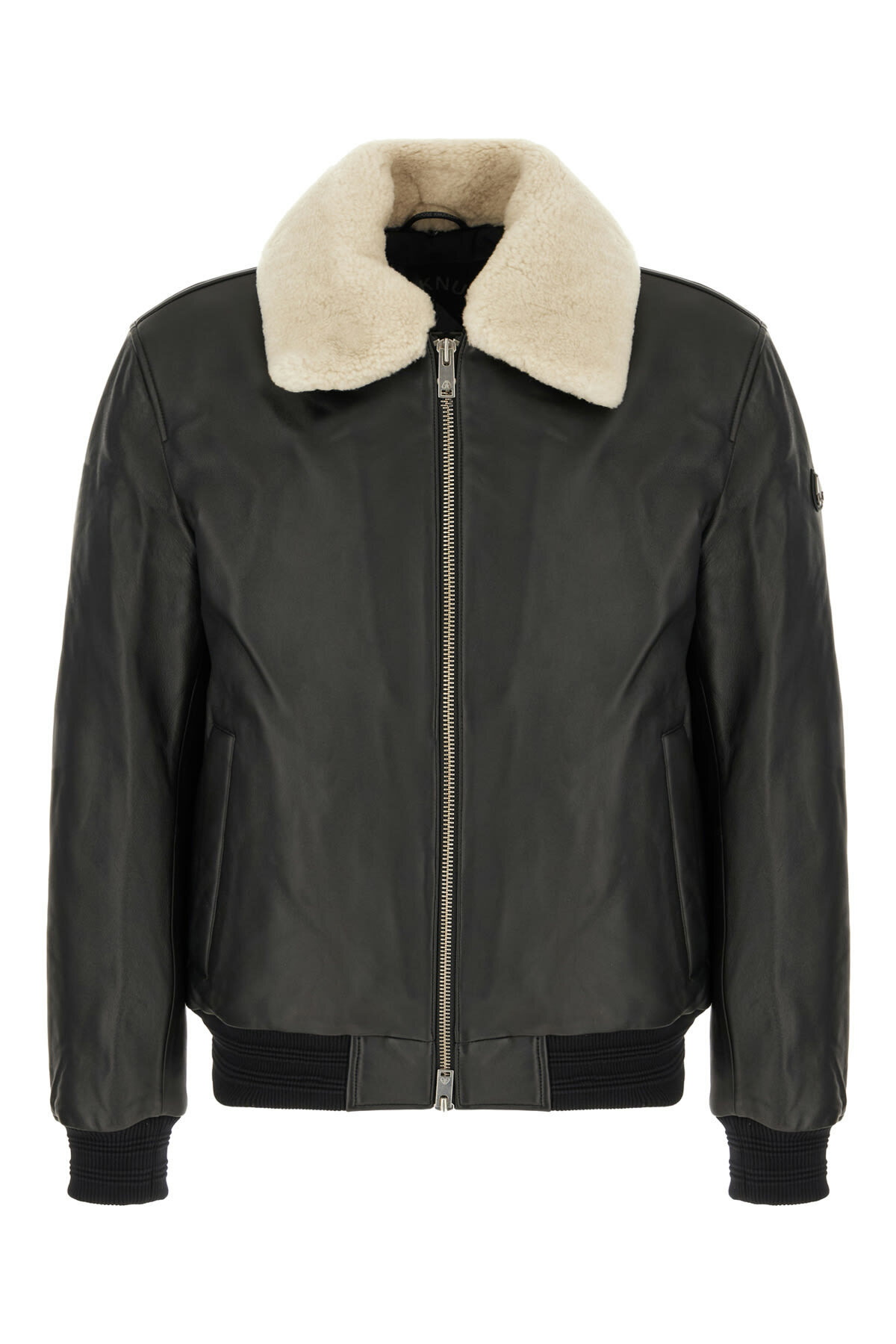 Moose Knuckles Black Synthetic Leather Jacket Moose Knuckles