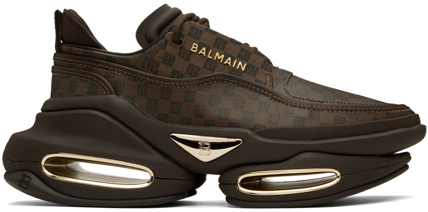 Balmain Brown B-Bold Sneakers Balmain