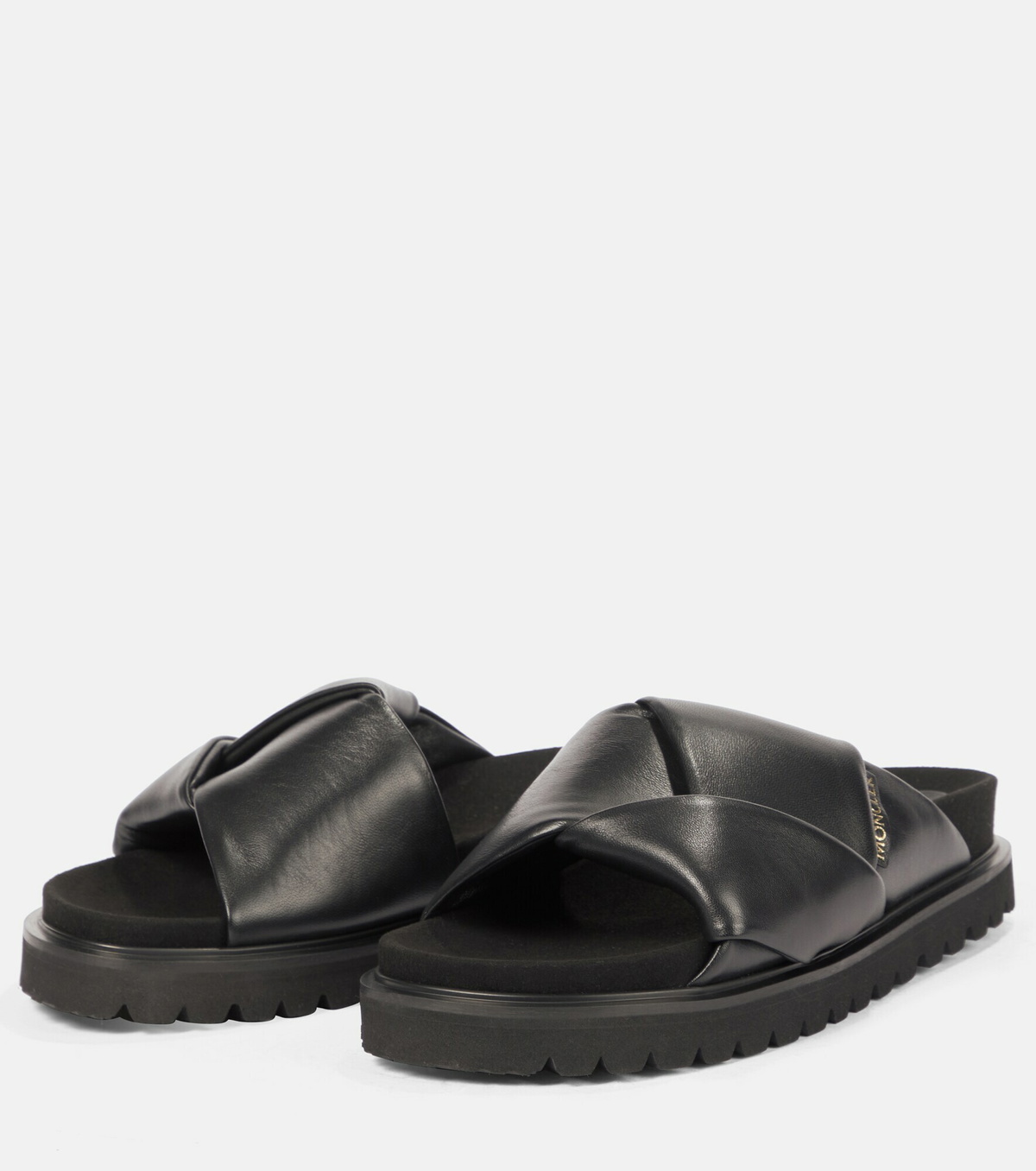 Moncler - Fantine leather slides Moncler