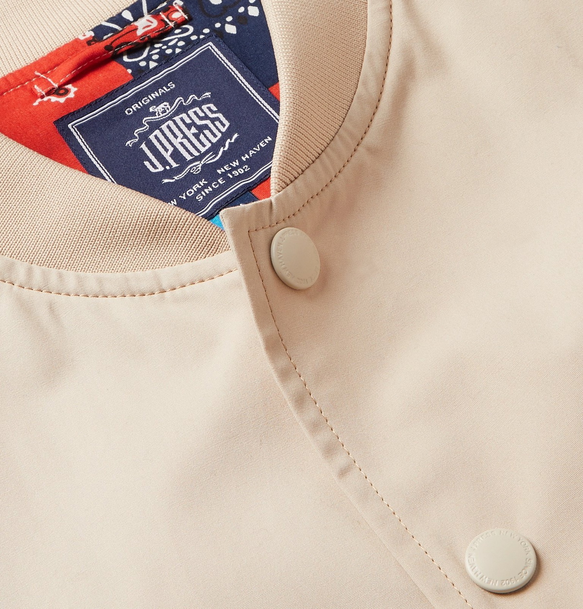 J.Press - Cotton Bomber Jacket - Neutrals J.Press
