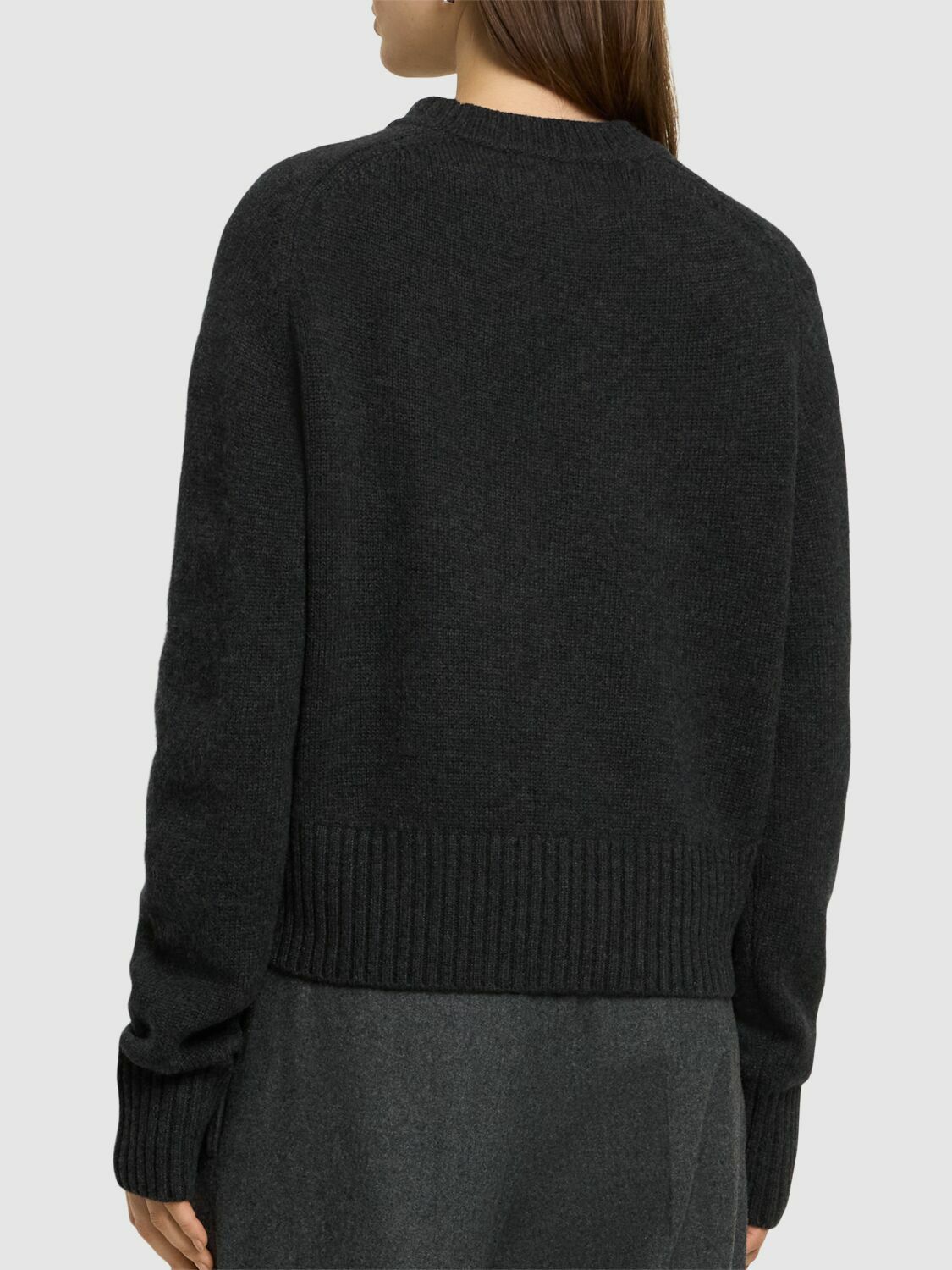 EXTREME CASHMERE Please Cropped Crewneck Sweater extreme cashmere
