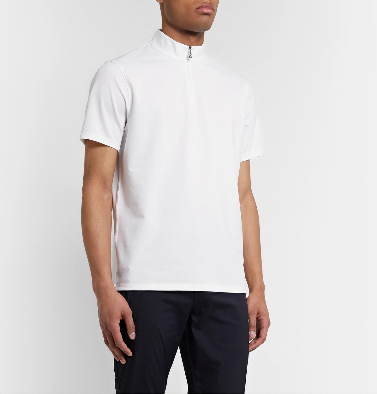 Bogner - Alain Cotton-Blend Piqué Half-Zip Golf Polo Shirt - White Bogner