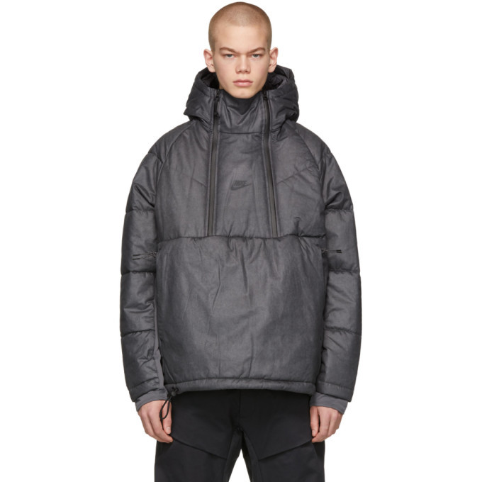Nike Grey Tech Pack Half-Zip Jacket Nike