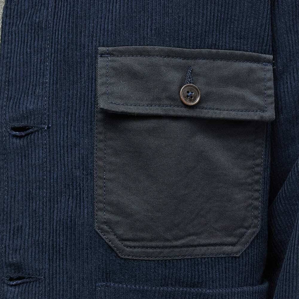 Universal Works Men's Wale Cord Cabin Jacket in Midnight Universal Works