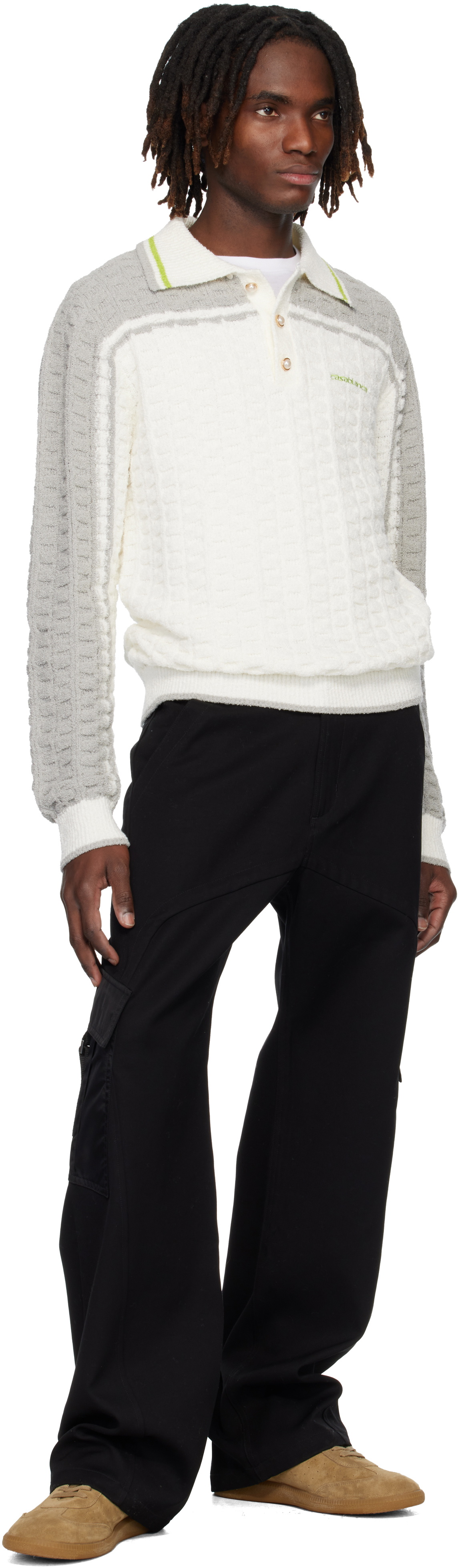 Casablanca Black Paneled Cargo Pants Casablanca