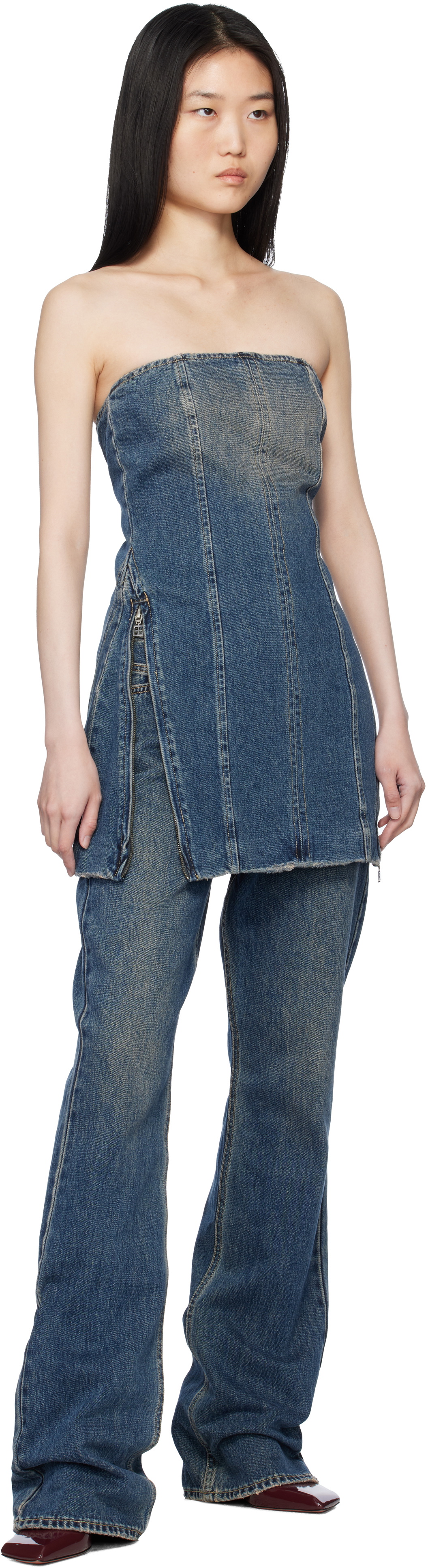 Ksubi Blue Avenue Dress Sandstorm Minidress Ksubi