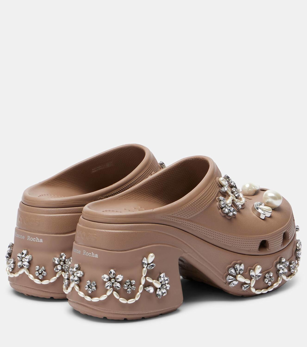Simone Rocha x Crocs Siren embellished platform clogs Simone Rocha