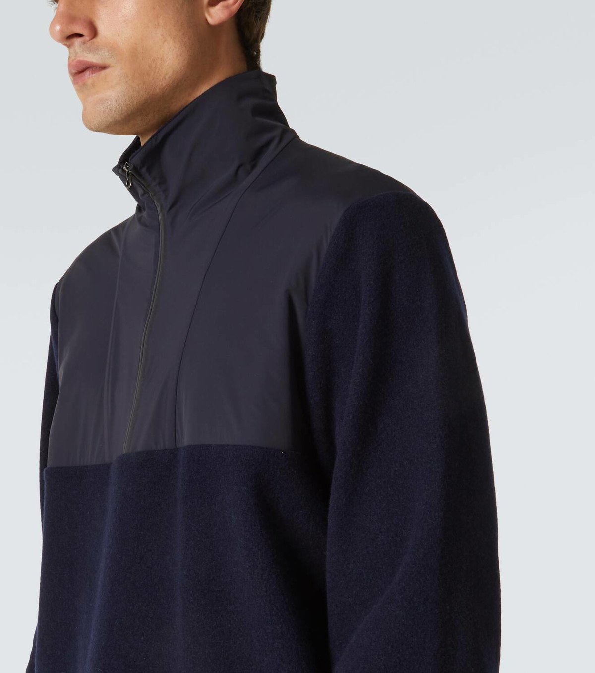 Sease Zipped Skipper wool-blend sweater Sease