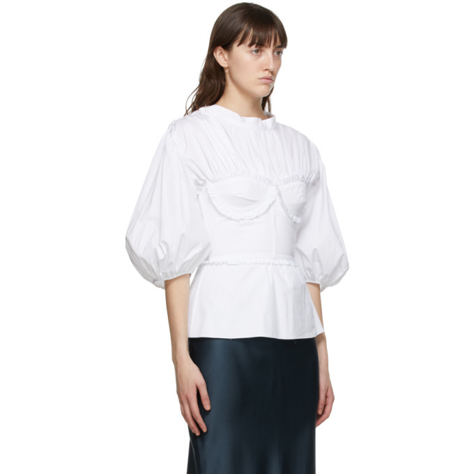 Brock Collection White Bustier Blouse Brock Collection