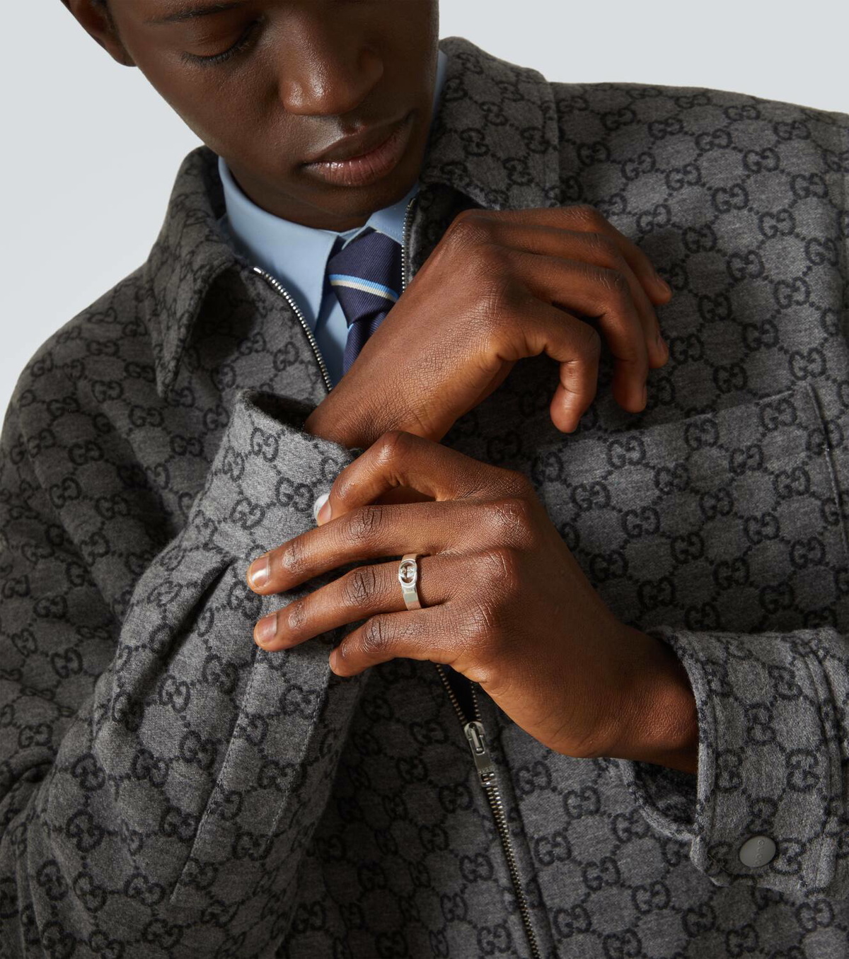 Gucci Interlocking G sterling silver ring Gucci