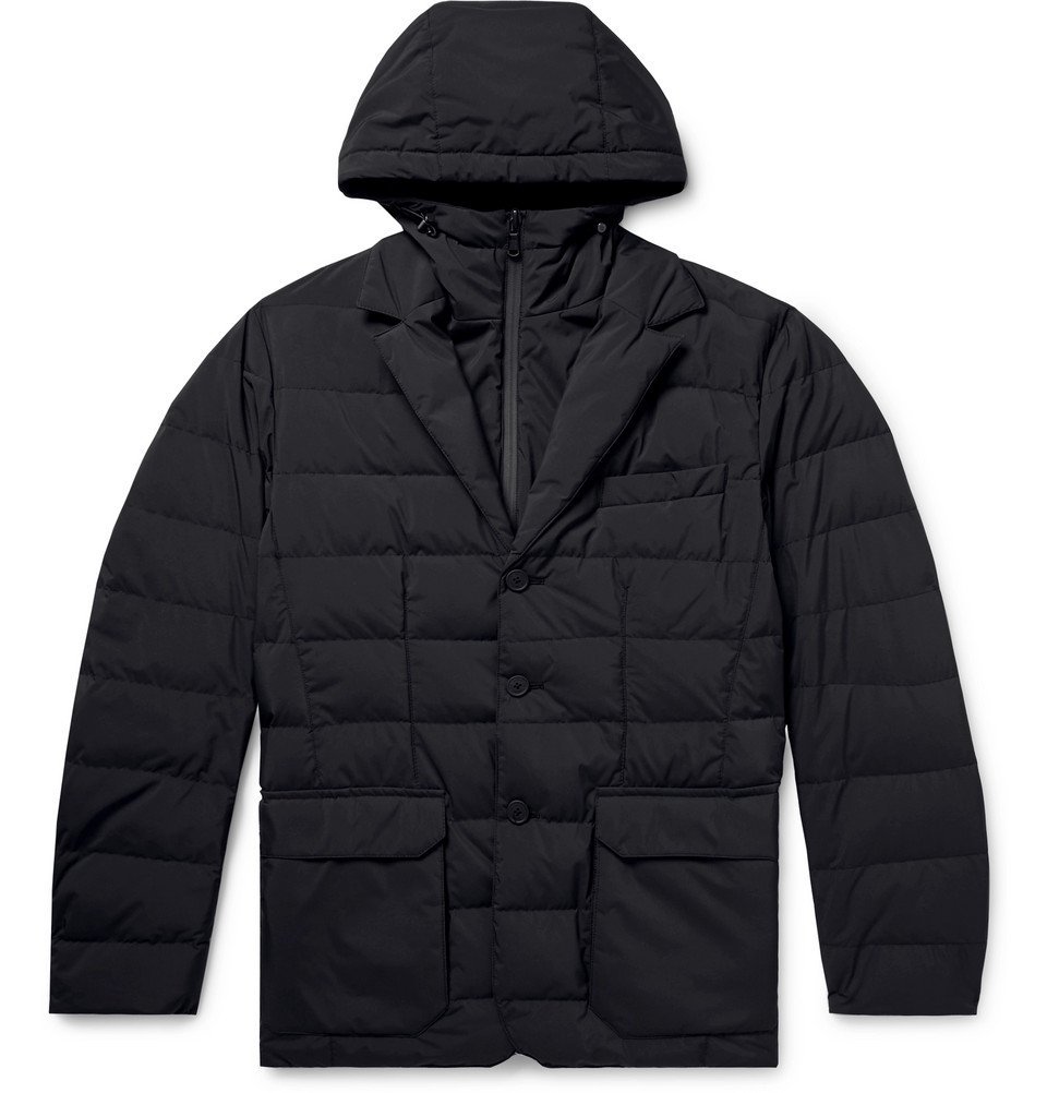 Moncler - Quilted Shell Hooded Down Jacket - Men - Black Moncler