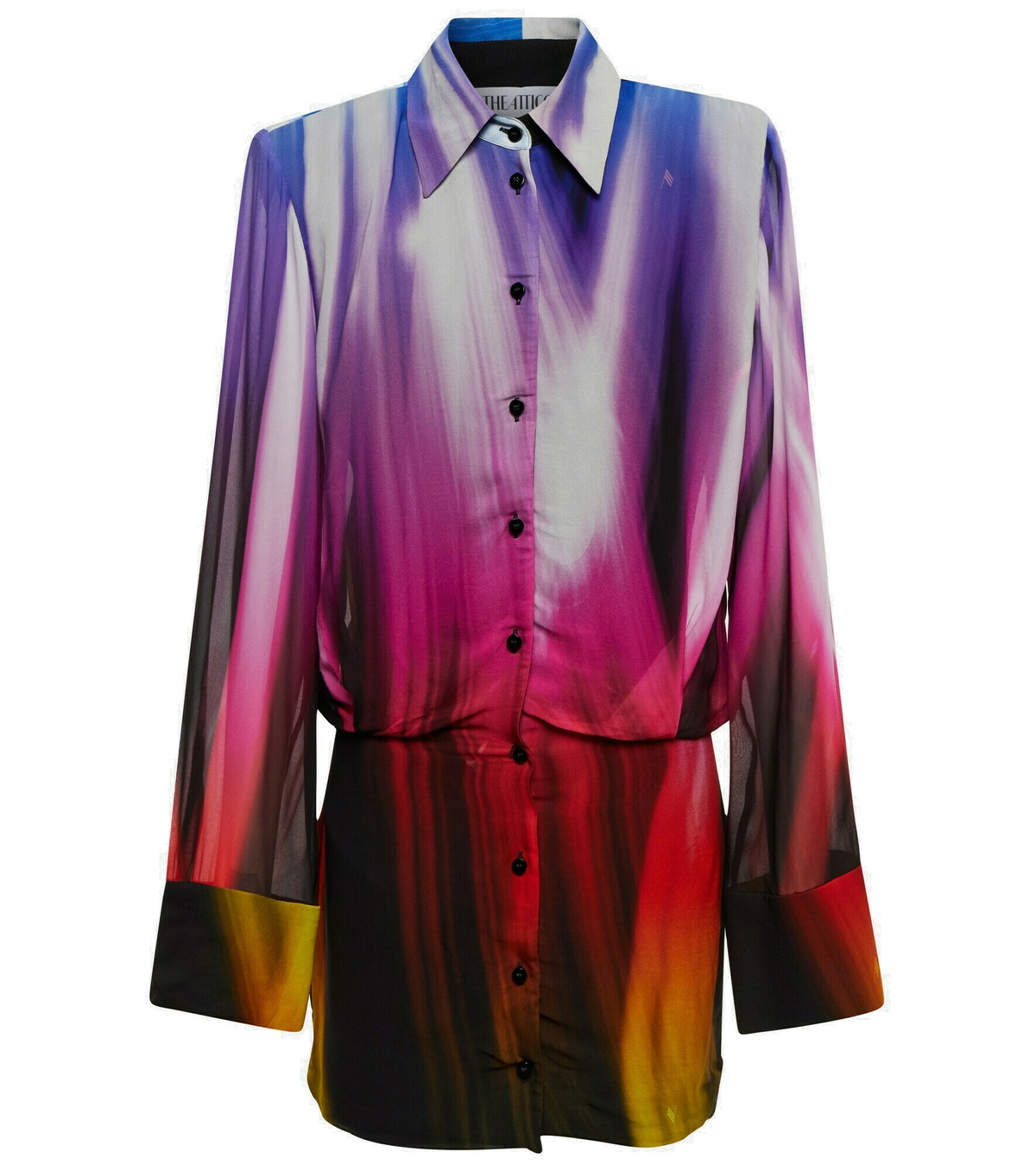 The Attico - Margot printed georgette minidress The Attico