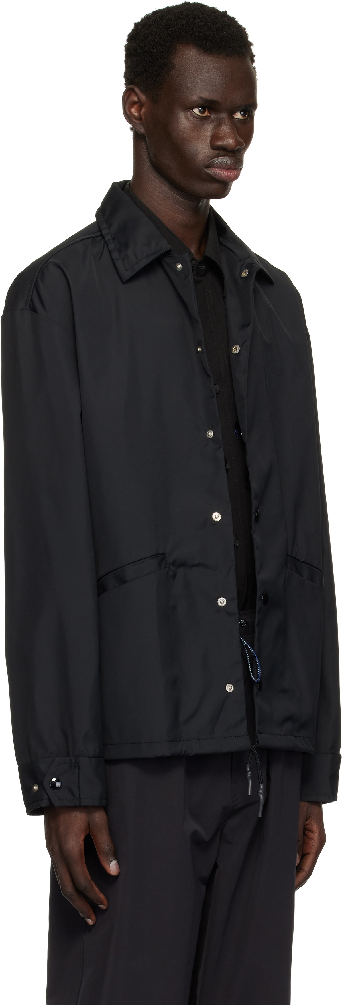 Toga Virilis Black Nylon Ox Jacket Toga Virilis