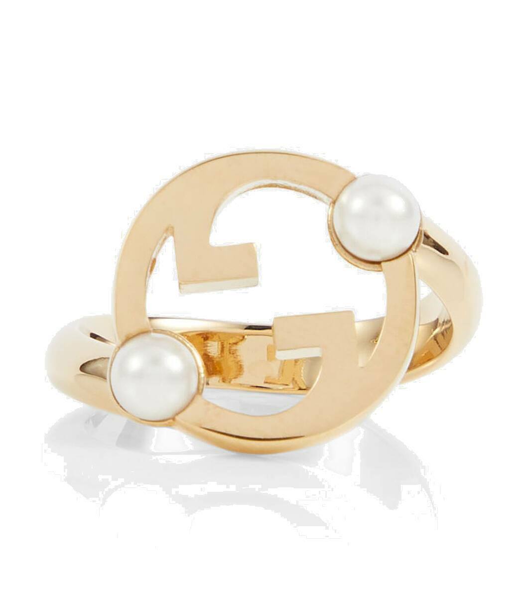 Gucci Blondie Interlocking G faux pearl ring Gucci