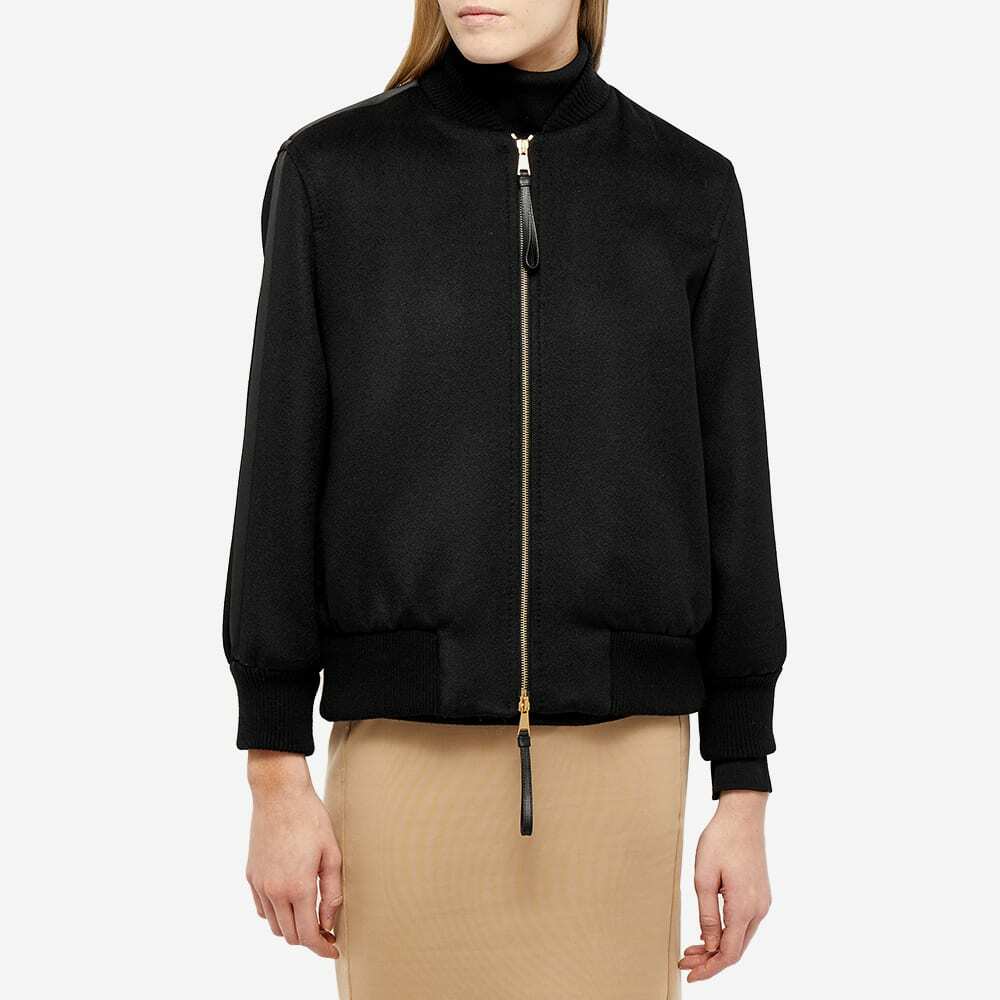 Max Mara Women's Bomber Jacket in Nero Max Mara