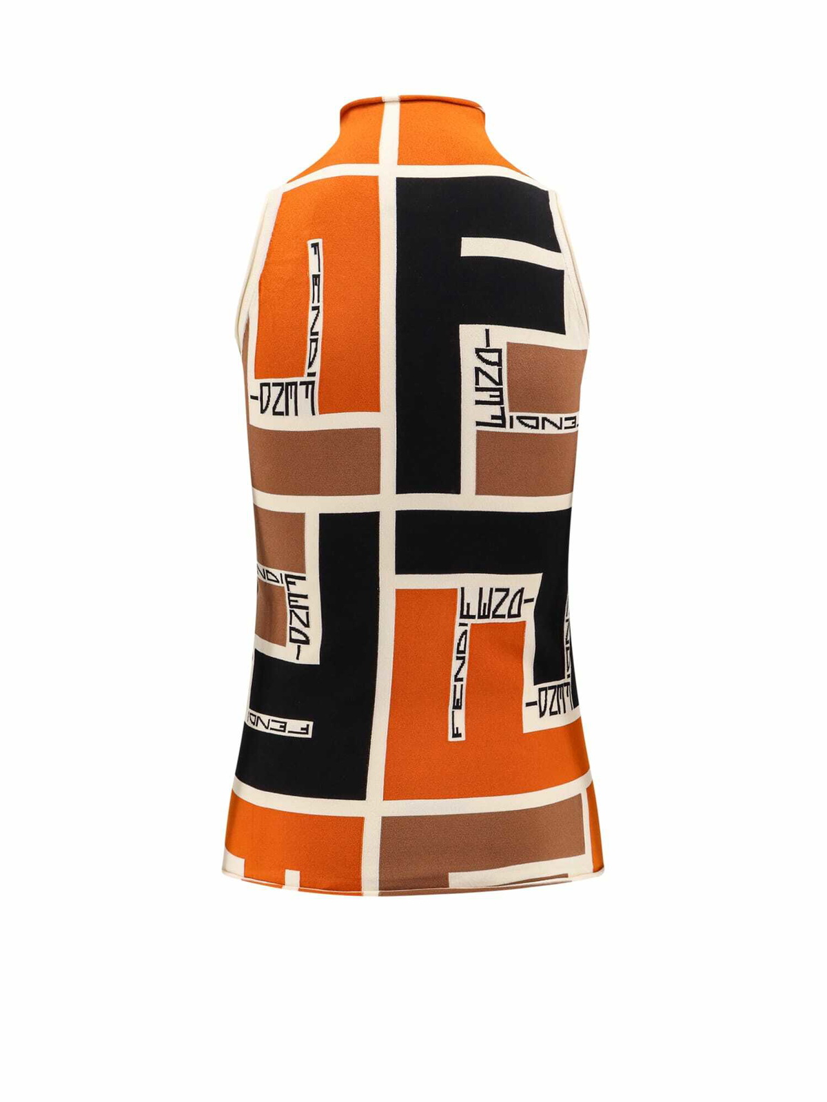 Fendi Fitted Top With Ff Puzzle Motif Fendi