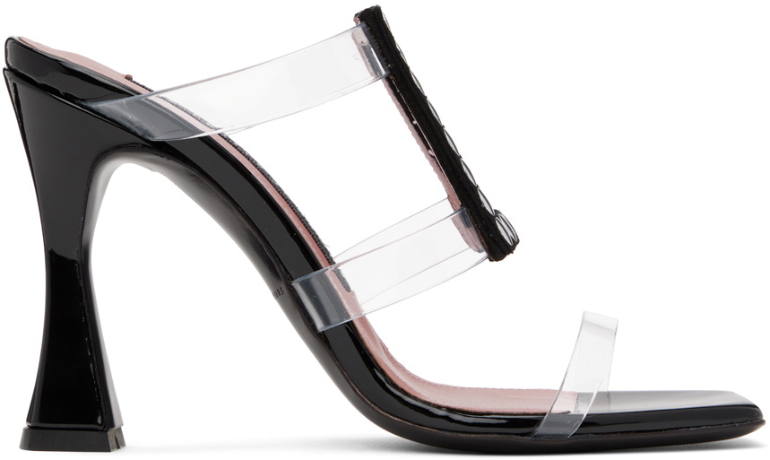 Les Petits Joueurs Black Hoya Heeled Sandals