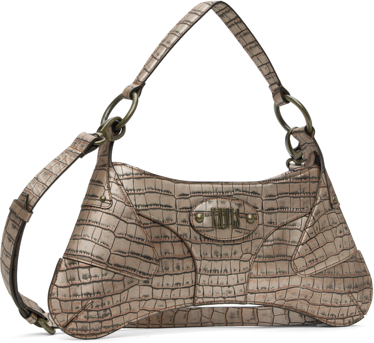 KNWLS Beige Razr Bag KNWLS