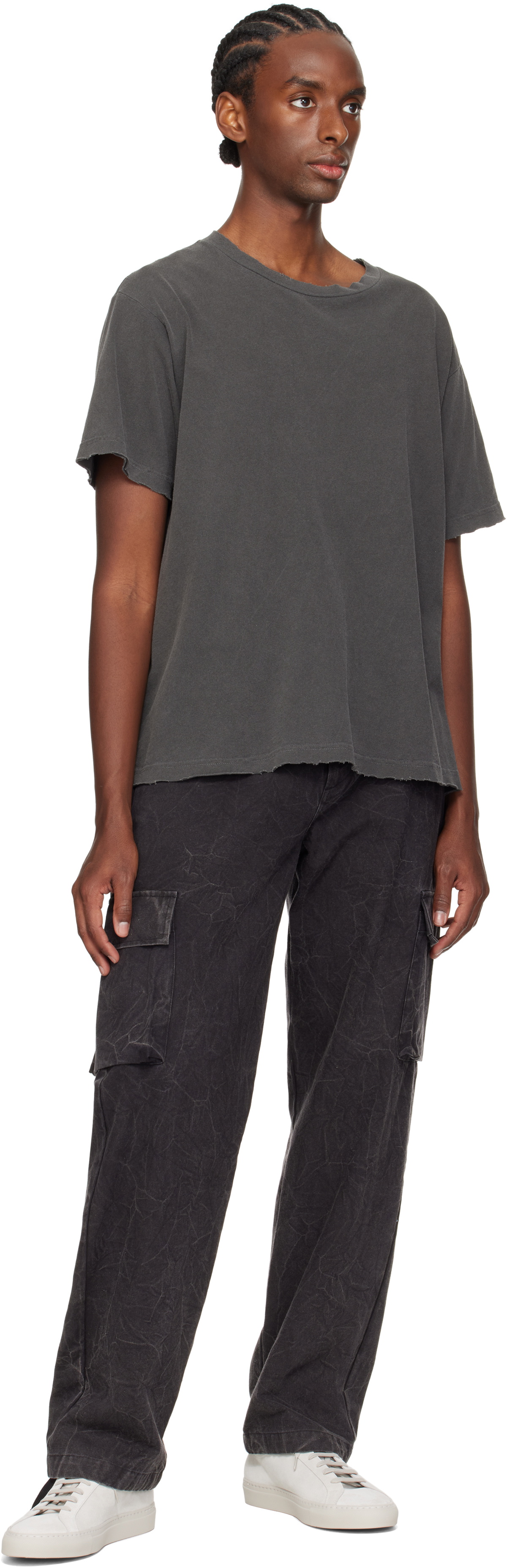 Common Projects Beige Achilles Tonal Suede Sneakers Common Projects