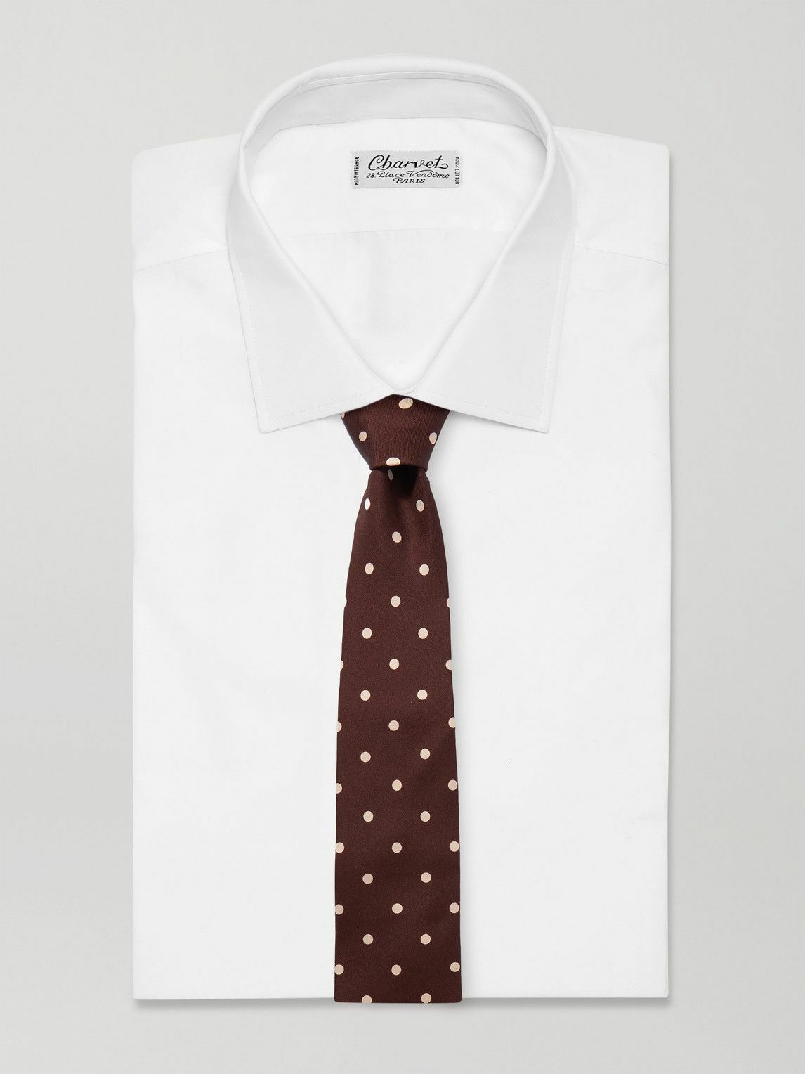 Drake's - 8cm Polka-Dot Silk-Twill Tie Drake's