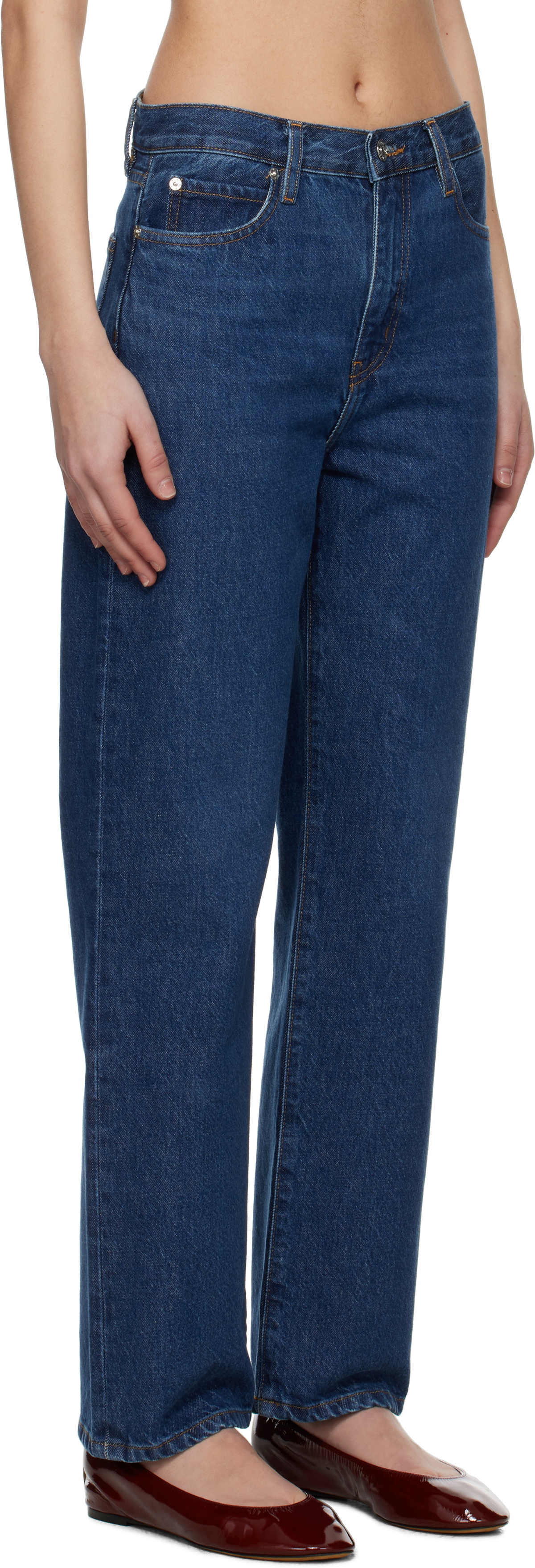 FRAME Blue 'Le Jane Ankle' Jeans Frame Denim