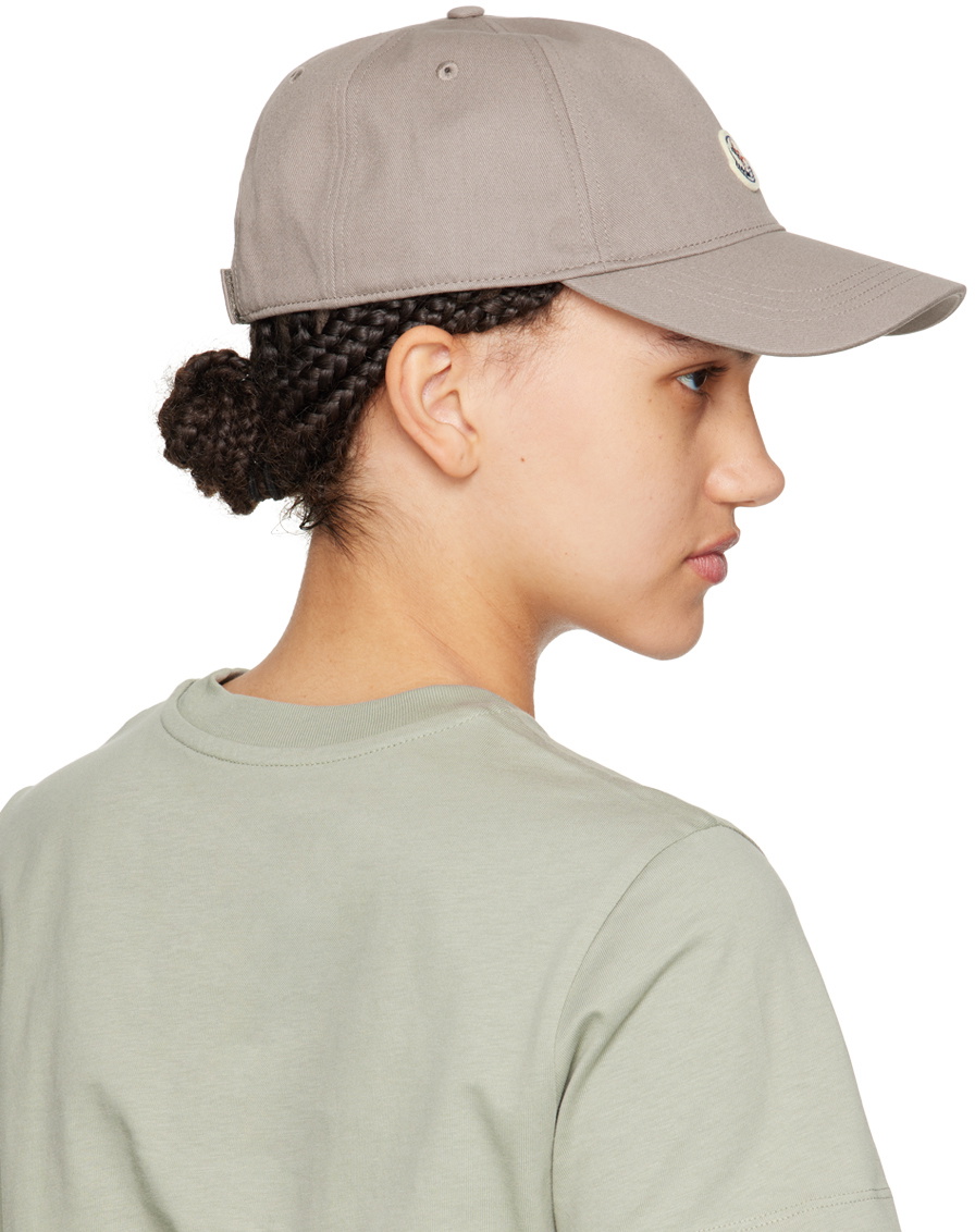 Moncler Taupe Logo Cap Moncler