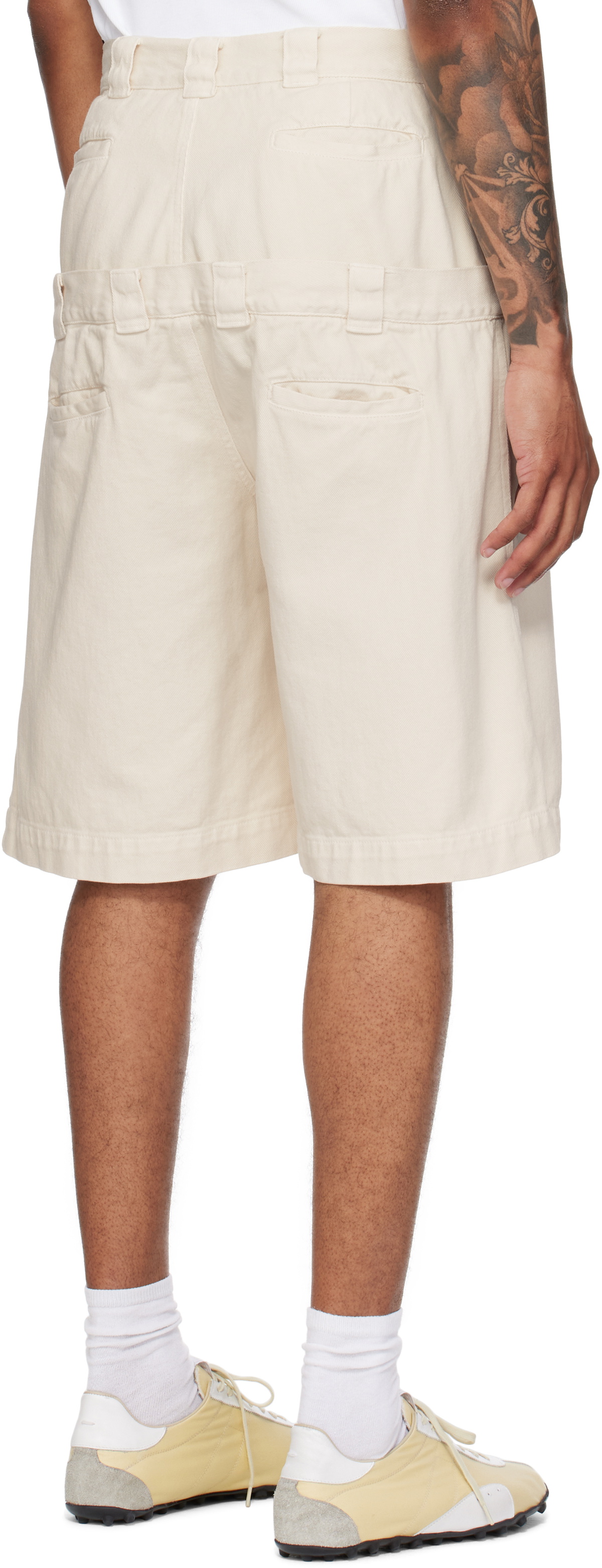ABRA SSENSE Exclusive Off-White Double Shorts ABRA