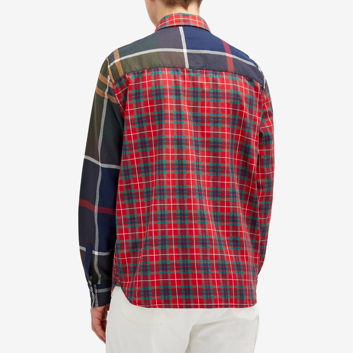 Barbour Men's x Baracuta Relaxed Patchwork Shirt in Tartan Mix Barbour