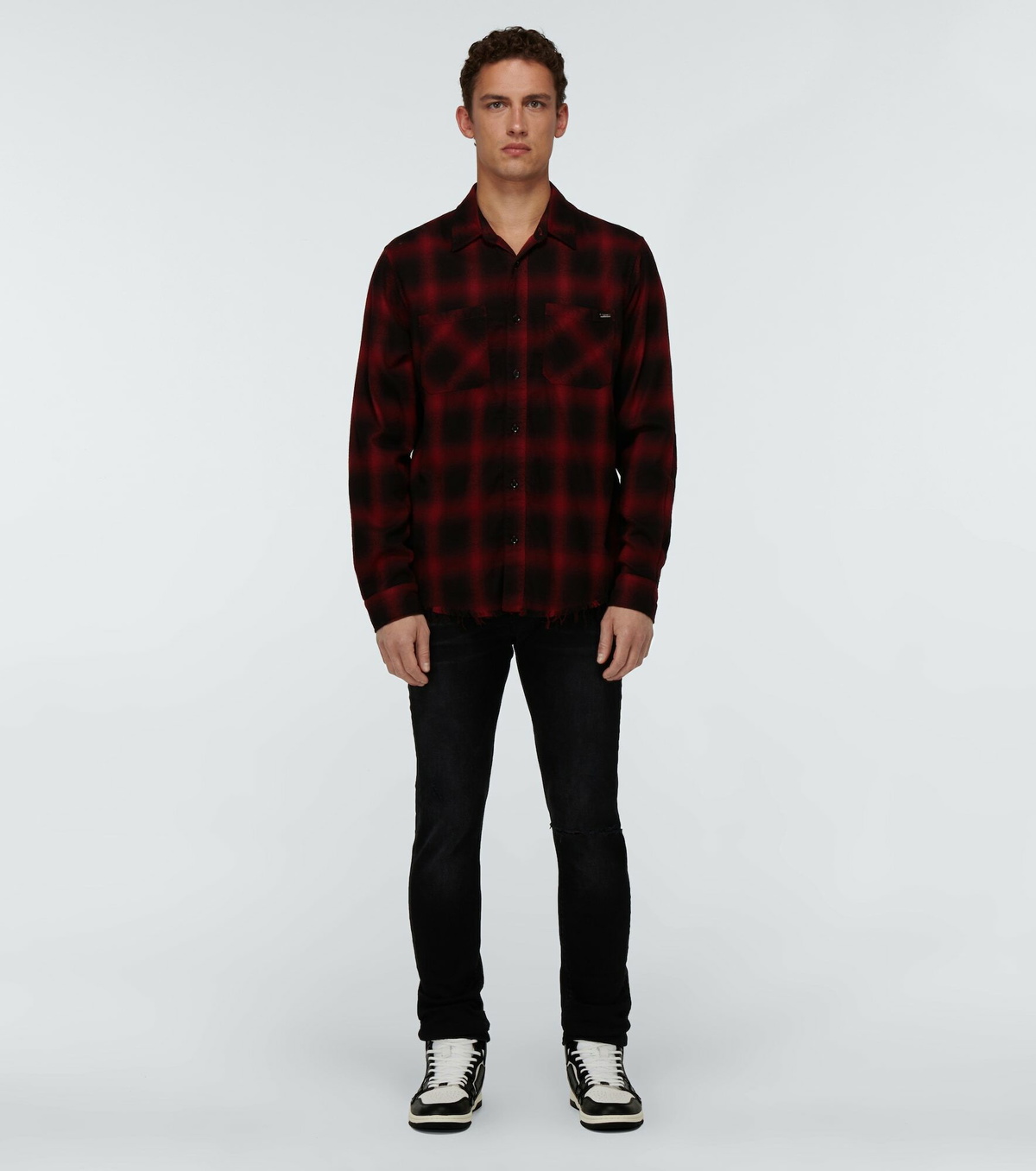 Amiri - Skeleton high-top leather sneakers Amiri