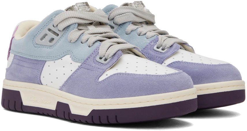 Acne Studios Blue & Purple Preppy Low Sneakers Acne Studios