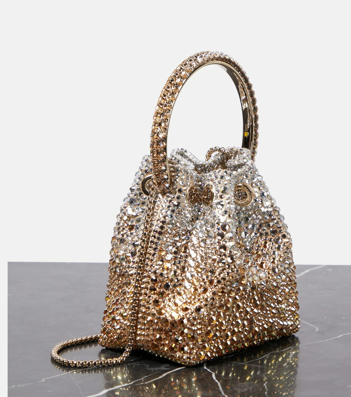 Jimmy Choo - Bon Bon embellished bucket bag Jimmy Choo