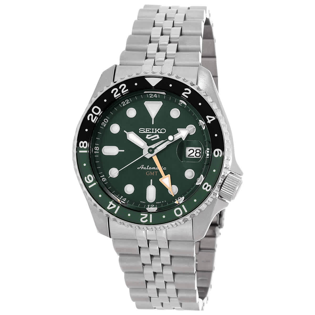Seiko 5 Sports SKX GMT Automatic Green Dial Mens Watch SSK035 Seiko