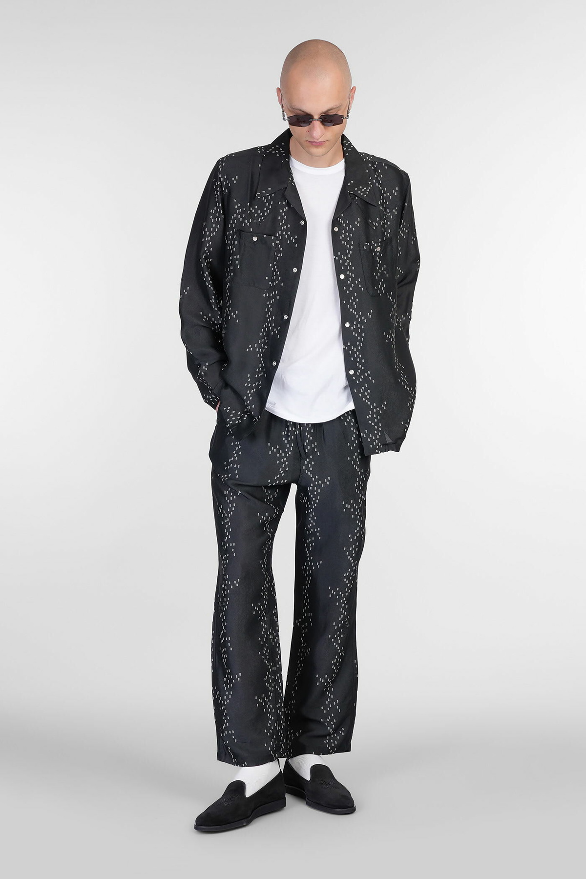 Needles Pants In Black Rayon Needles