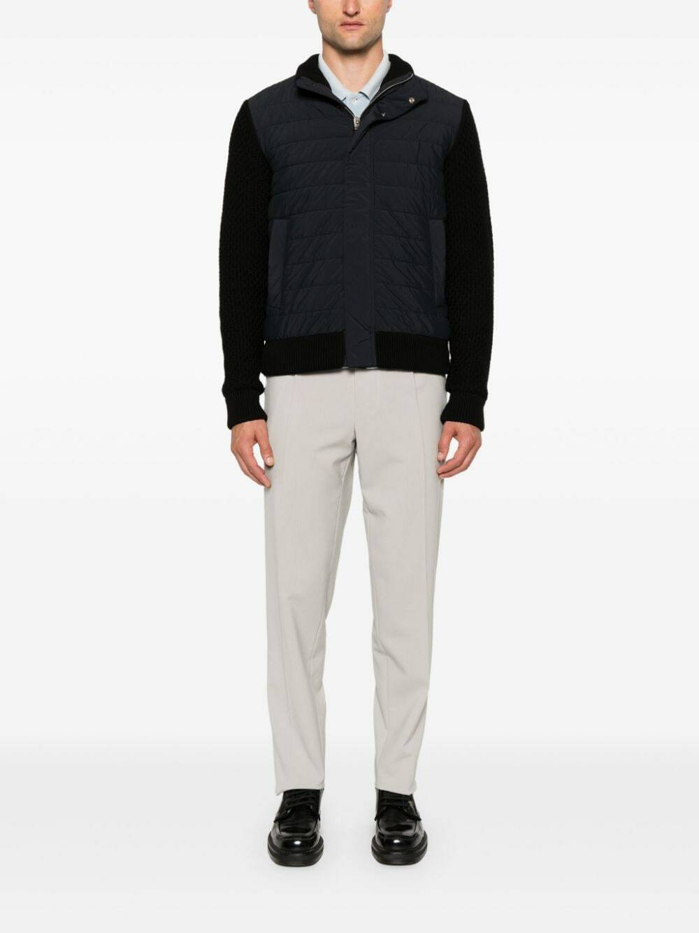 HERNO - Nylon And Wool Bomber Jacket Herno