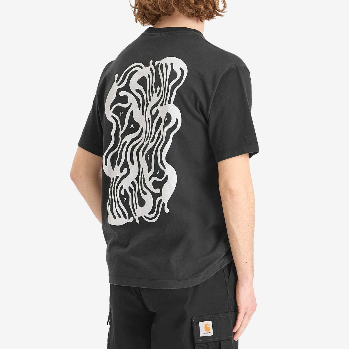 By Parra Men's The Blob T-Shirt in Washed Black By Parra