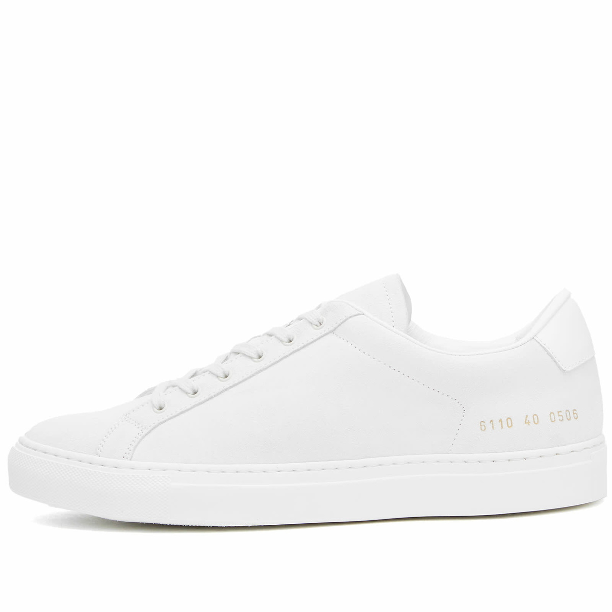 Woman by Common Projects Women's Retro Low Suede Sneakers in White ...
