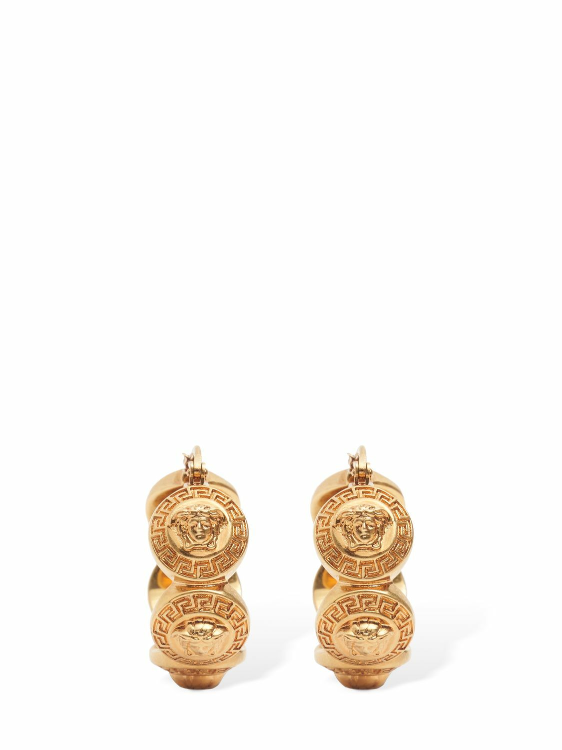 VERSACE - Logo Hoop Earrings Versace