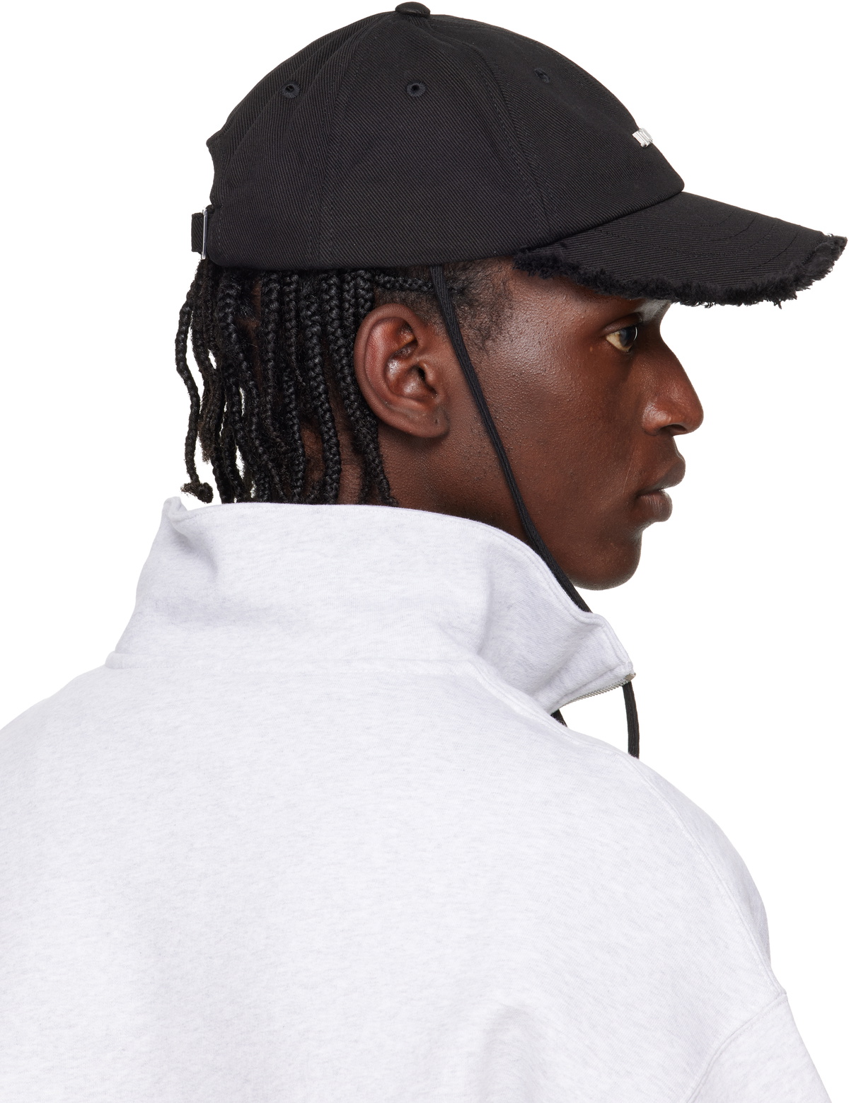 JACQUEMUS Black Les Classiques 'The Artichaut' Denim Cap Jacquemus
