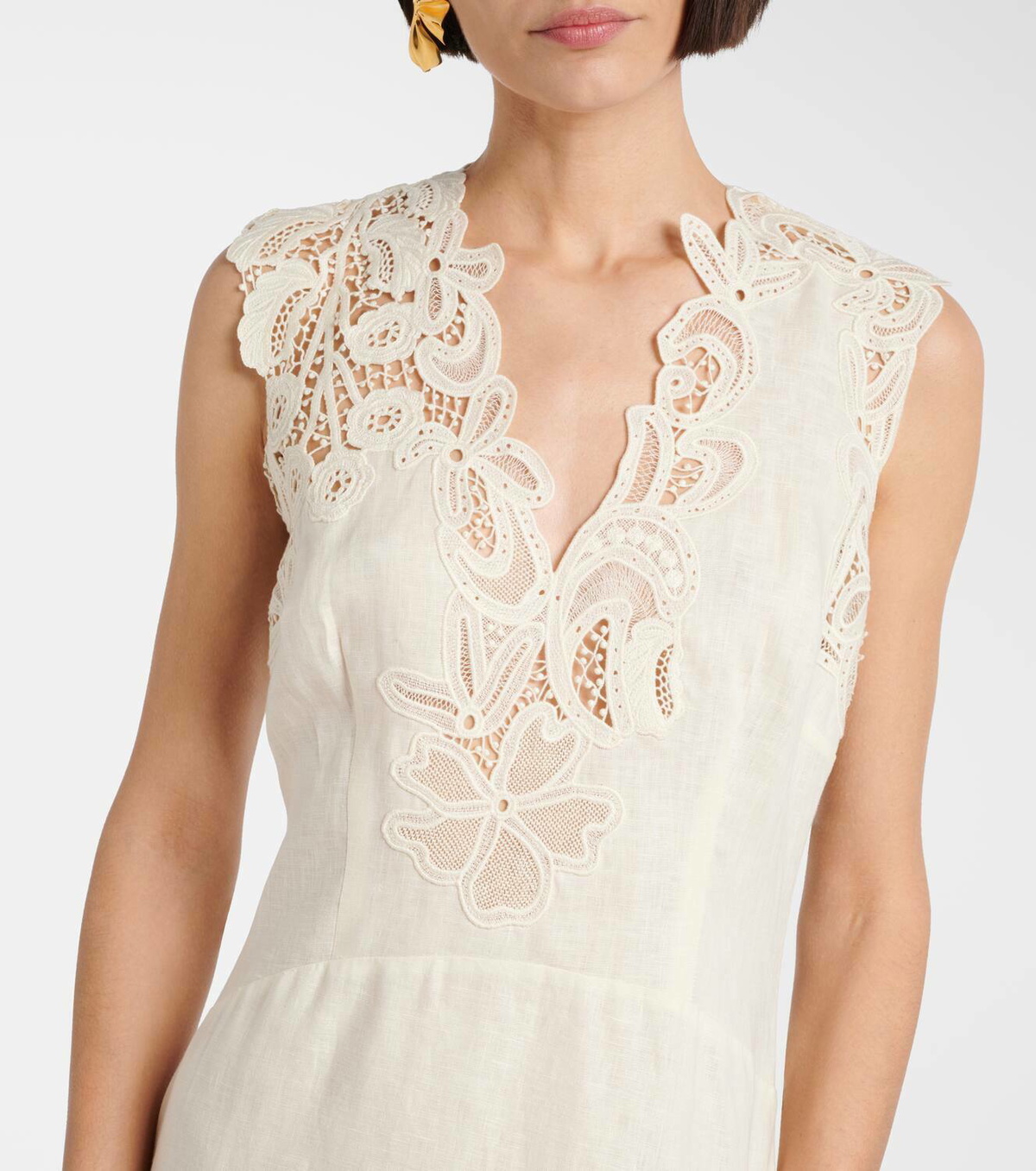 Ulla Johnson Olivette lace-trimmed linen maxi dress Ulla Johnson