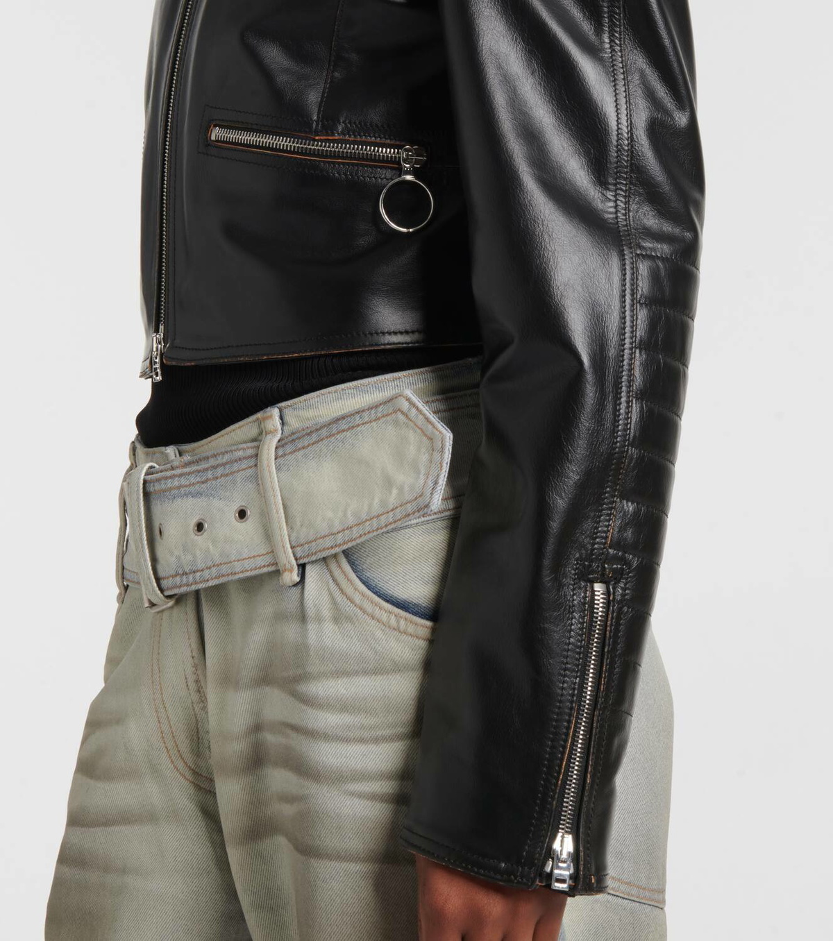 Acne Studios Leather biker jacket Acne Studios
