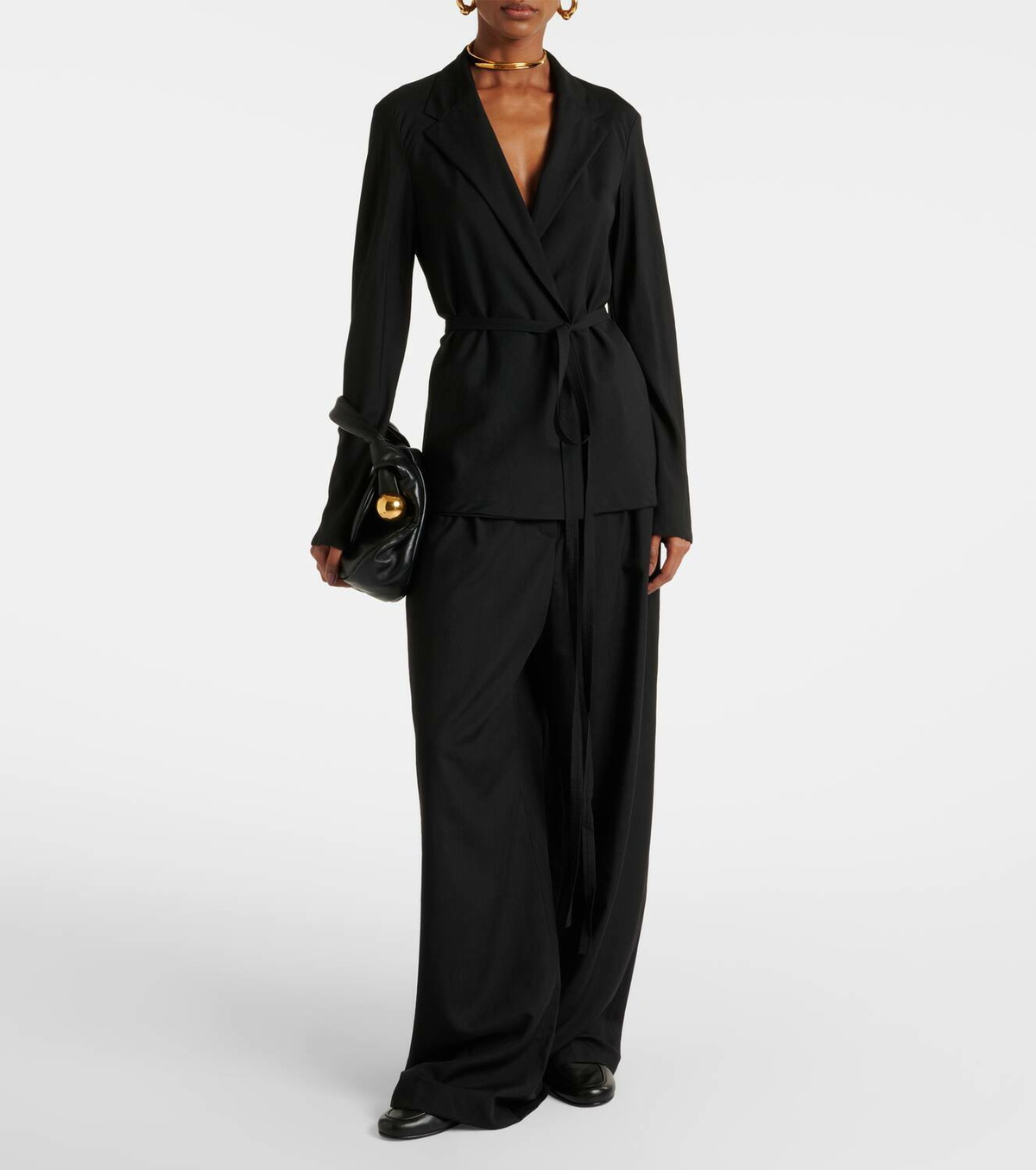 Joseph Haxo wool-blend voile wrap blazer Joseph