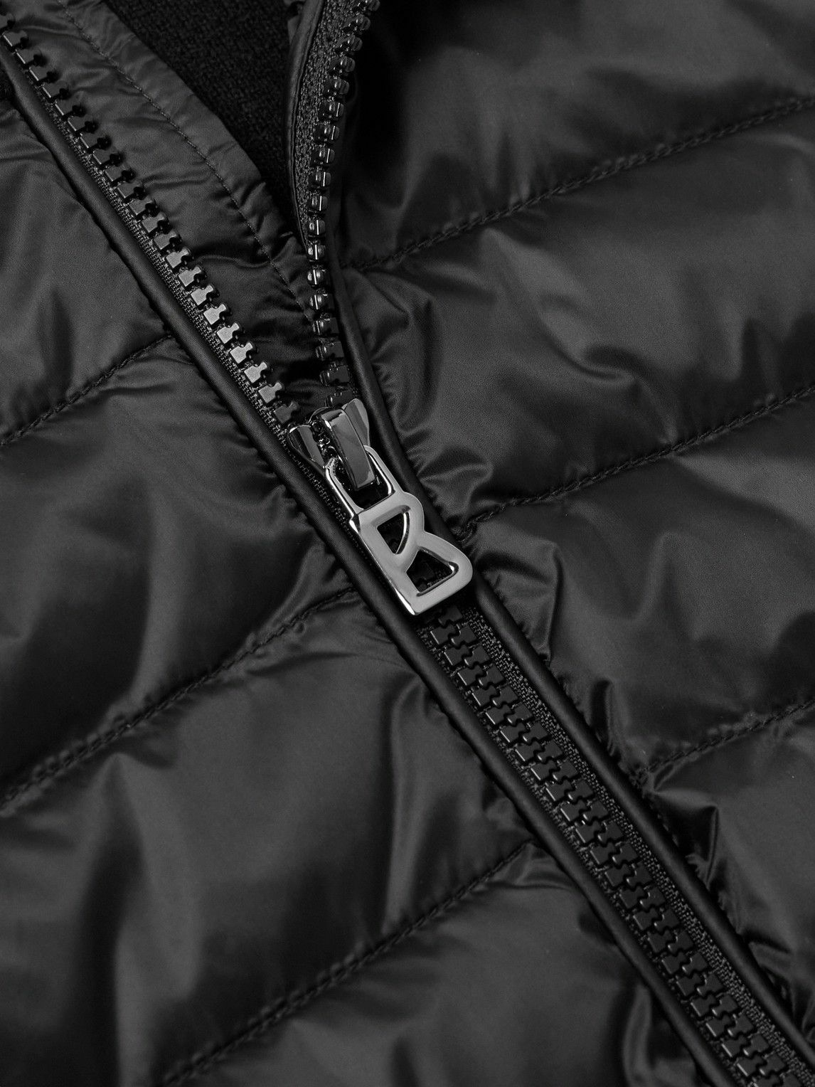 Bogner - Zisco Slim-Fit Quilted Shell-Panelled Wool Down Jacket - Black ...