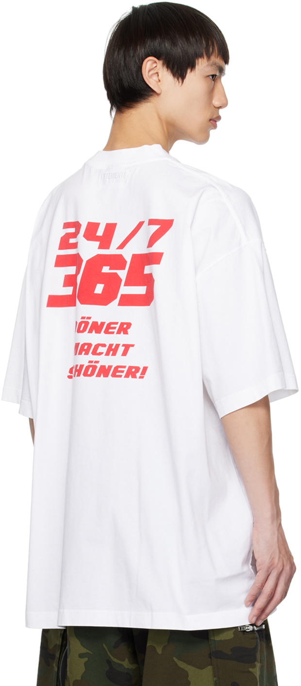 VETEMENTS White Printed T-Shirt Vetements
