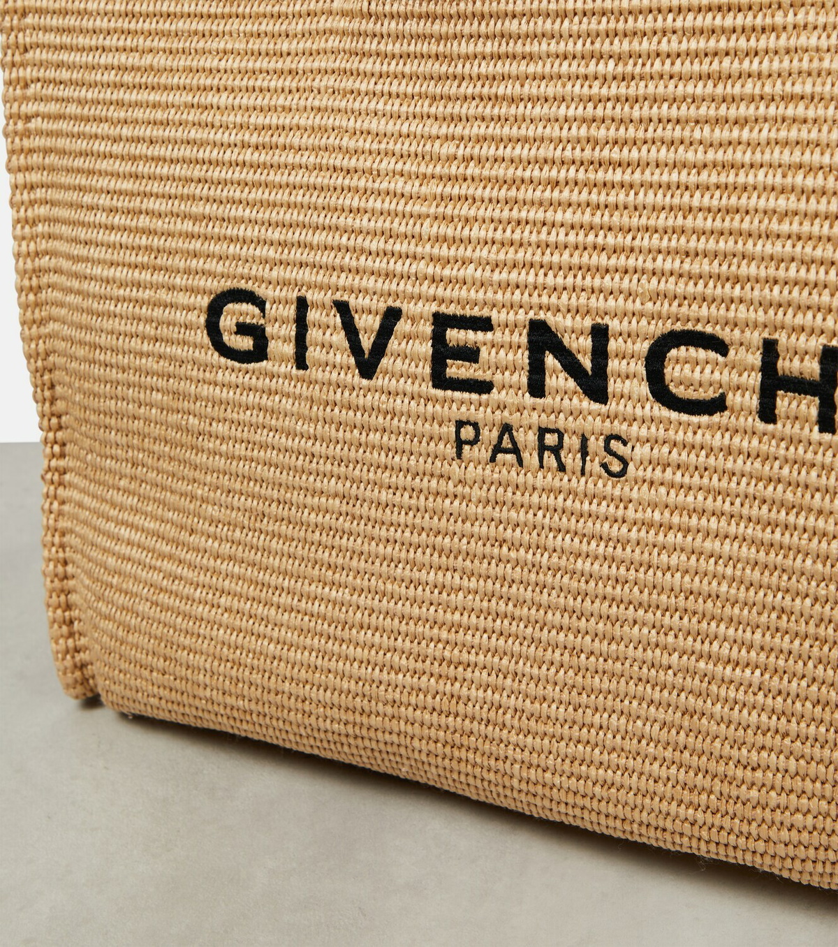 Givenchy G Large raffia-effect tote bag Givenchy