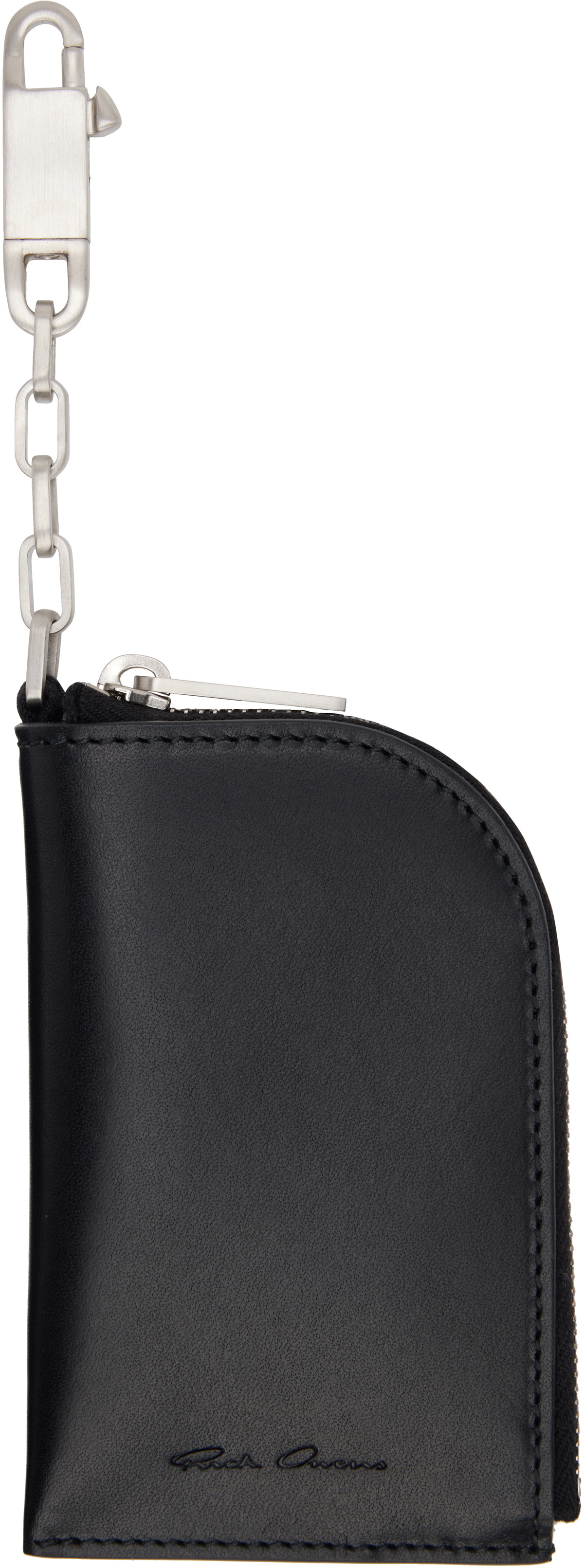Rick Owens Black Spalla Lux Hook Wallet Rick Owens