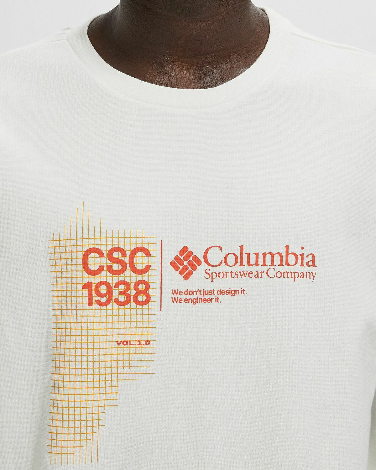 Columbia CSC1938 V1 Long Sleeve T White Mens Longsleefe Columbia