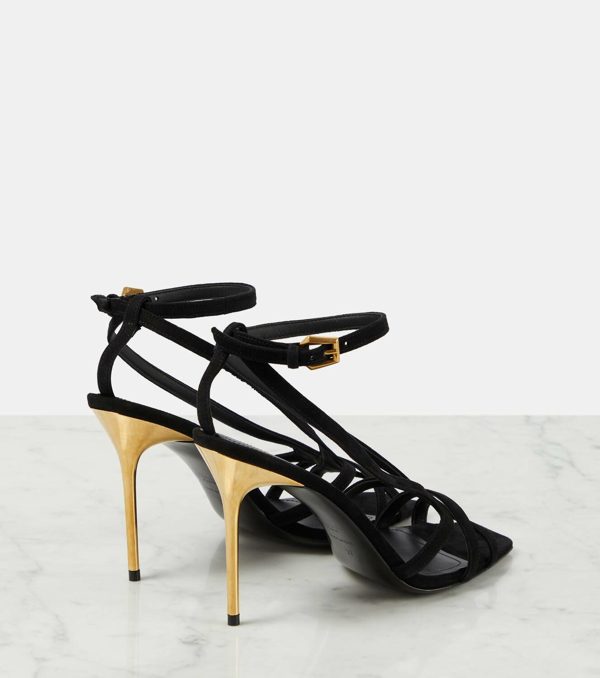 Balmain Ruby 95 suede sandals Balmain